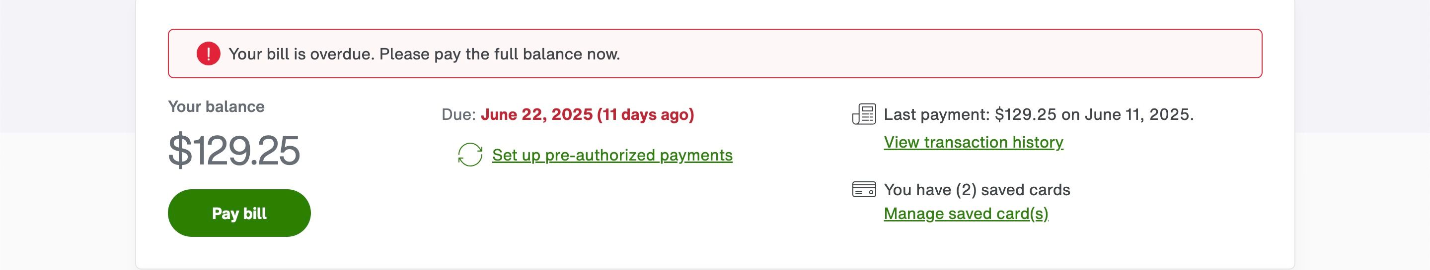 Bill Payment Not Reflecting | TELUS Neighbourhood